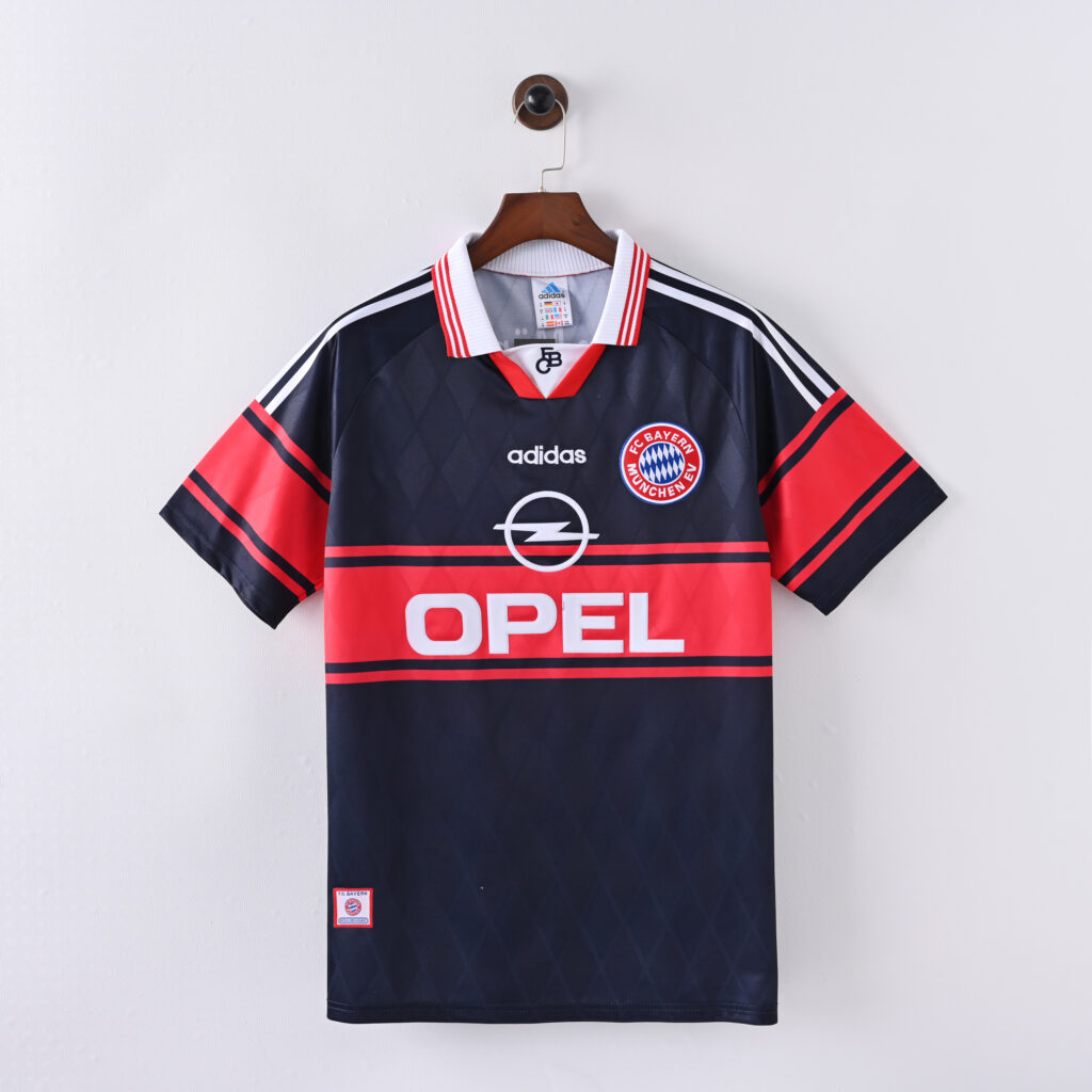 Retro Bayern Munich Adidas Mens 1997/99 Home Jersey | Football Shirts ...
